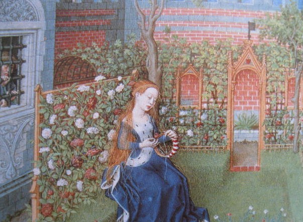 Roses in Art: Middle Ages – KarensGardenTips.com