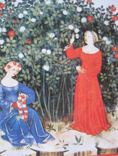 Roses in Art: Middle Ages – KarensGardenTips.com